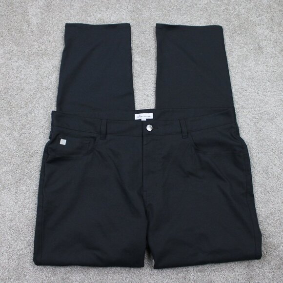 Peter Millar | Pants | Peter Millar Golf Pants Mens 38x32 Black Eb66 ...